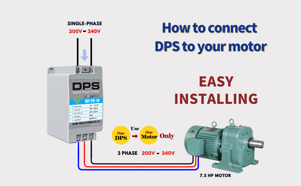 You can run 3-phase motor with single-phase power – DPS Store